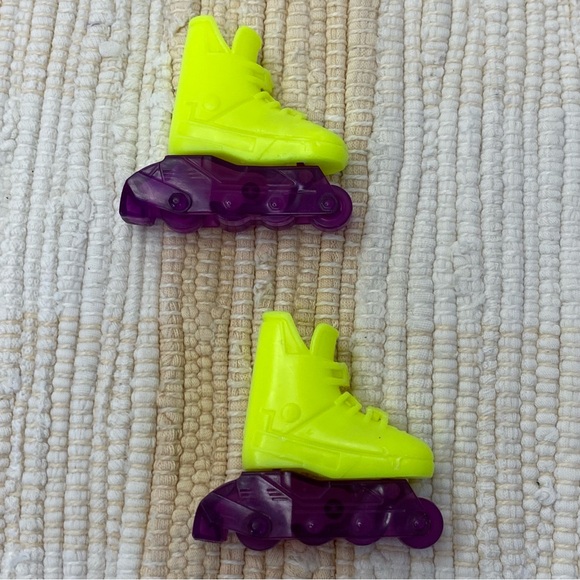 Mattel | Toys | Vtg 99s Barbie Mattel Roller Blades Neon Yellow Purple ...